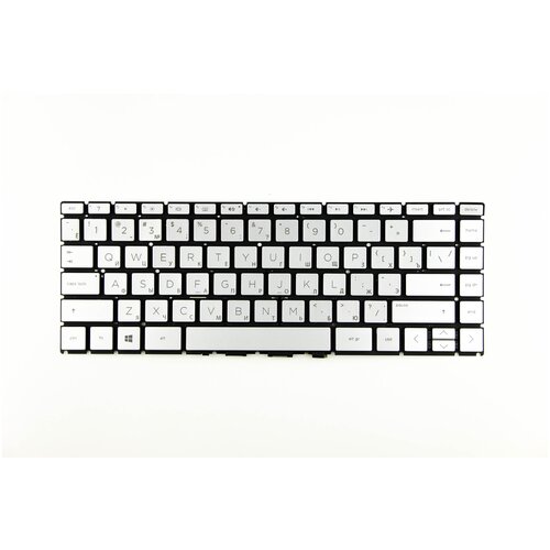 Клавиатура для HP 14-CE 14-CK 14-CM Серебро p/n: L47781-001, 490.0GG07. AS01, T19032200581