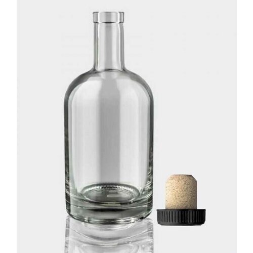 Бутылка "Виски Премиум" с пробкой двухкомпонентной, 0.7 л. - 3 шт.