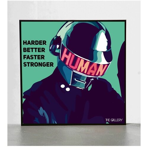 Картина постер Поп-арт Дафт Панк Музыка Daft Punk DJ