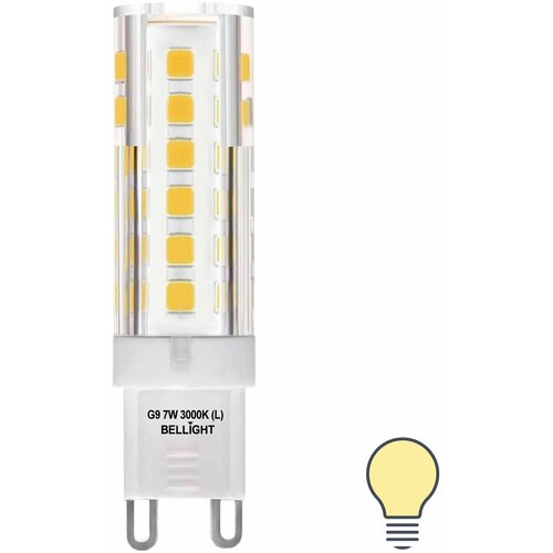 Лампа светодиодная Bellight G9 220-240 В 7 Вт капсула 600 лм теплый белый свет