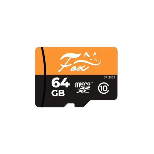 Карта памяти Fox microSD XC Class10, 64Гб