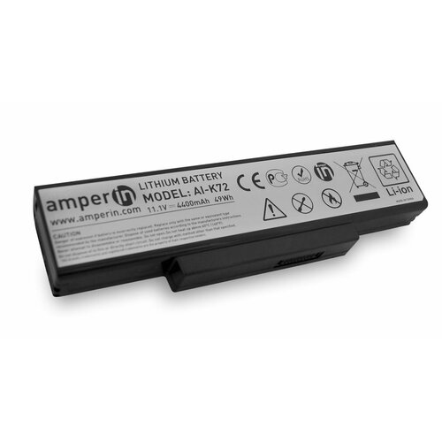 Аккумуляторная батарея Amperin для ноутбука Asus N73J (4400mAh)
