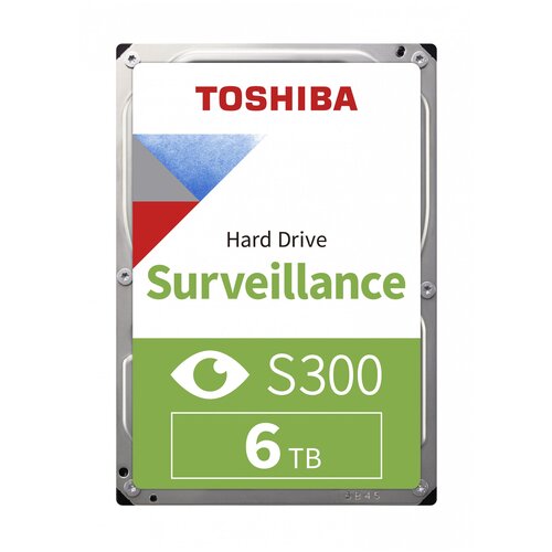Жесткие диски 3.5" TOSHIBA Жесткий диск Toshiba SATA-III 6Tb HDWT860UZSVA Surveillance S300 (5400rpm) 256Mb 3.5"