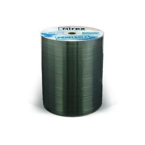 Диск DVD+R Mirex 4.7 Gb, 16x, Shrink (100), Ink Printable (100/500)