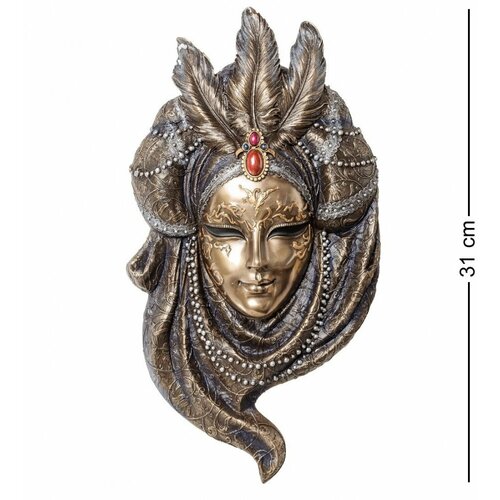 Венецианская маска Veronese "Жемчуг" (bronze) WS-341