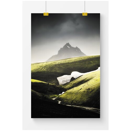 Постер на стену для интерьера Postermarkt Природа Исландии №3, размер 70х100 см, постеры картины для интерьера в тубусе
