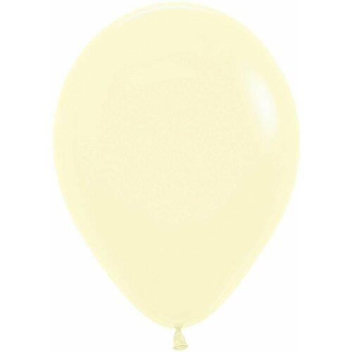 Шарики воздушные (5'/13 см) Макарунс, Светло-желтый (620), пастель, 100 шт. набор шаров на праздник