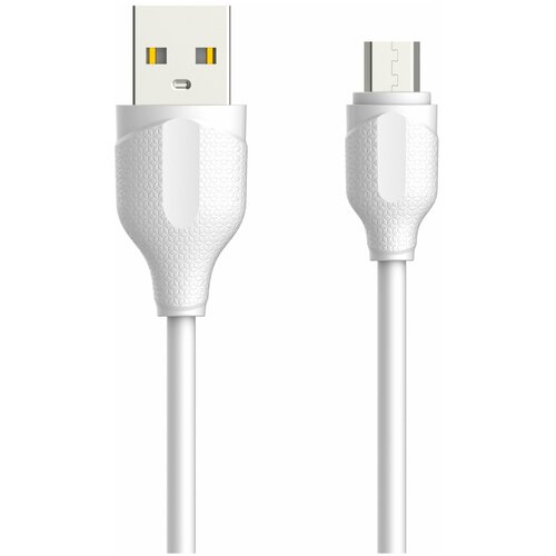 Кабель LDNIO LS372/ USB Micro/ 2m/ 2.1A/ медь: 86 жил/ белый