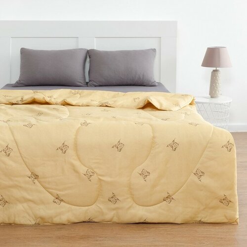 Одеяло Овечья шерсть 140x205 см, полиэфирное волокно 200 гр/м, пэ 100%