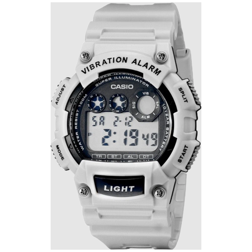 Наручные часы CASIO Collection Men W-735H-8A2, белый, черный