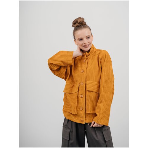 Куртка  Модный Дом Виктории Тишиной, размер XL(54-56), оранжевый