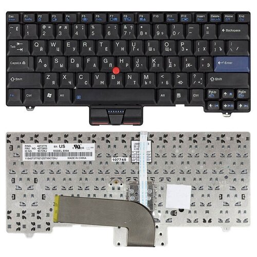 Клавиатура для Lenovo ThinkPad SL300 черная с указателем