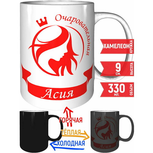 Кружка очаровательная Асия - с проявлением картинки от тепла