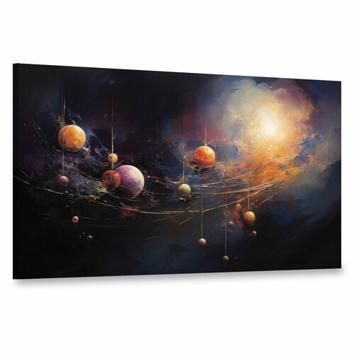 Интерьерная картина 100х60 "Гармония Космических Сфер"