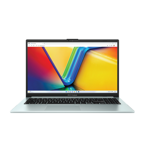 15.6" Ноутбук ASUS Vivobook Go 15 OLED, AMD Ryzen 5 7520U (2.8 ГГц), RAM 16 ГБ, SSD 512 ГБ, AMD Radeon 610M, Windows 11 Pro, серебристо-зеленый, Русская раскладка