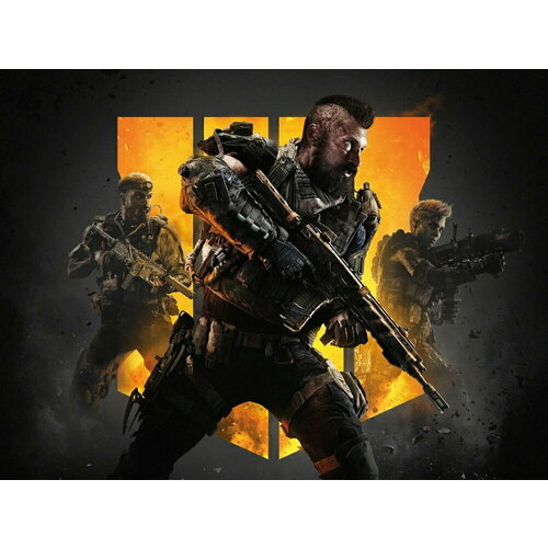Плакат, постер на бумаге Call Of Duty: Modern Warfare/игровые/игра/компьютерные герои персонажи. Размер 60 х 84 см