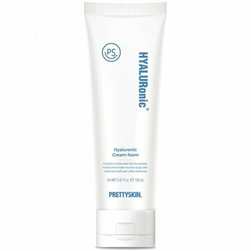 PrettySkin, Очищающая крем-пенка с гиалуроновой кислотой - Hyaluronic Cream Foam