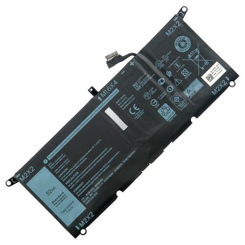 Аккумулятор (батарея) ZeepDeep (0H754V) для ноутбука Dell XPS 13 9370, 7.6V 6500mAh