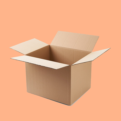 Коробка картонная 300*300*300 мм, 4-х клапанная, 10 штук в упаковке. Гофрокороб для упаковки, хранения, переезда.