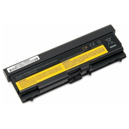 Аккумулятор для ноутбука Lenovo ThinkPad SL410 SL510 T410 T510 W510 E40 E50 E420 E425 E520 E525 Edge 14 15 42T4751 (7800mAh)