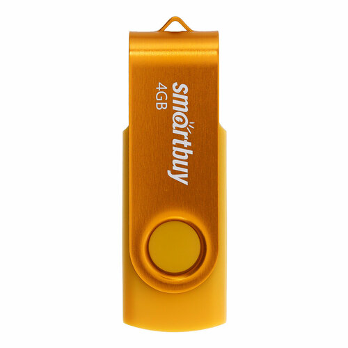 Флеш-накопитель USB 2.0 Smartbuy 4GB Twist (SB004GB2TWY), желтый