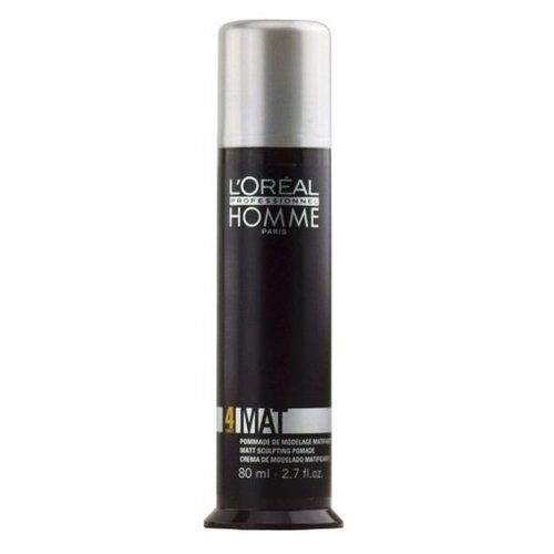 L`oreal Professionnel Homme Mat Sculpting Pomade Мужская линия Матирующая крем-паста 80мл.