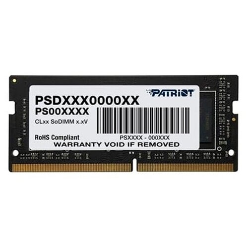 Оперативная память 4Gb DDR4 2666Mhz Patriot Signature SO-DIMM (PSD44G266681S)