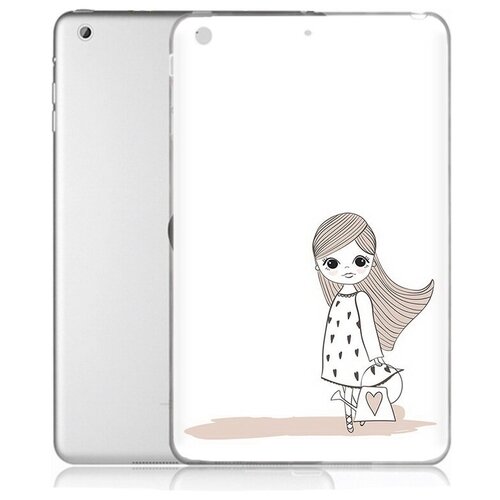 Чехол задняя-панель-накладка-бампер MyPads Девочка с сумкой для iPad Pro 11 (2018) A1979/A1934/A2013 противоударный