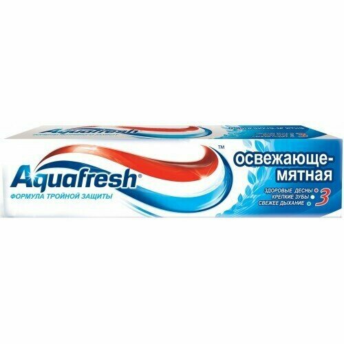 Зубная паста Aquafresh Освежающе-Мятная, 100 мл, 6шт