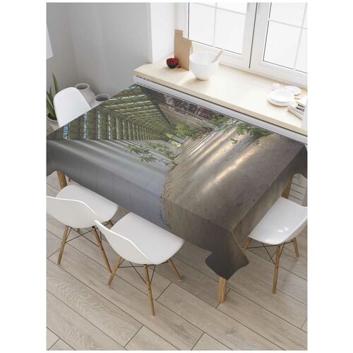 Скатерть прямоугольная JoyArty на кухонный стол "Коридор неизвестности" из оксфорда, 180x145 см