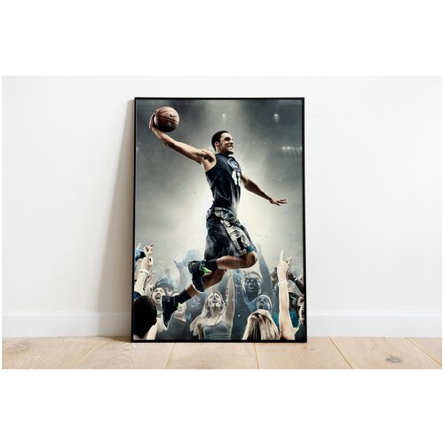 Плакат "Баскетбольный арт" / Формат А2 (40х60 см) / Постер для интерьера (без рамы)