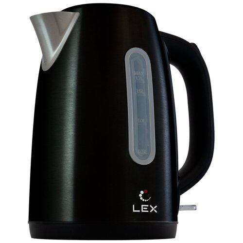 Чайник электрический Lex LX30017-2, металл, 1.7 л, чёрный