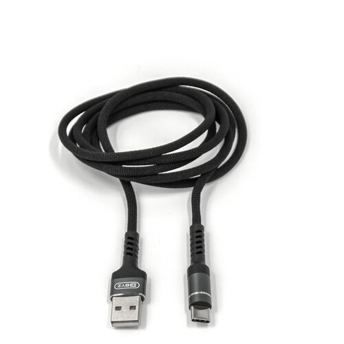 USB-кабель BYZ BC-025t AM-Type-C 1.2 метра, 5A, нейлон, чёрный