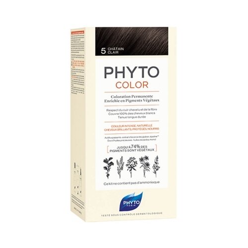 PHYTO PhytoColor краска для волос Coloration Permanente, 5 Светлый шатен, 150 мл