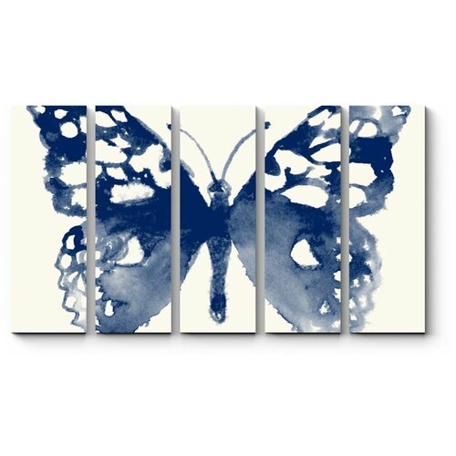 Модульная картина Бабочка, акварель 90x54