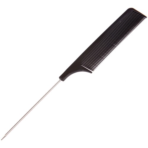 Расческа гребень для волос с металлической ручкой 20 см