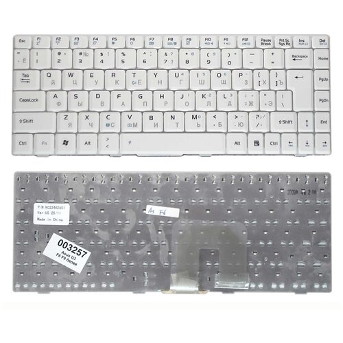 Клавиатура для ноутбука Asus 04GNGD1KUK00 , русская, белая
