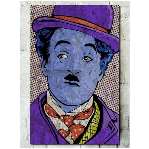 Картина интерьерная на рельефной доске ОСП Чарли Чаплин (Известные Личности) - 7318 В