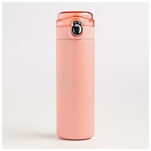 Термокружка, серия: Simple, 400 мл, сохраняет тепло 8 ч, 20.5 х 6.3 см, розовая