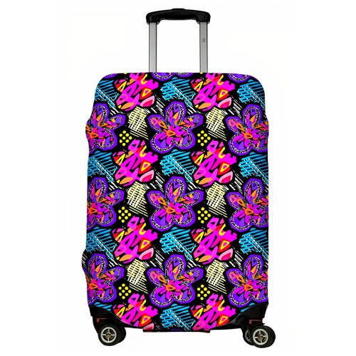 Чехол для чемодана LeJoy, размер S, фиолетовый, желтый