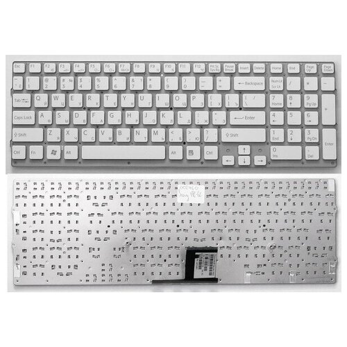 Клавиатура для ноутбука Sony Vaio VPC-EC3S1R/BJ белая без рамки