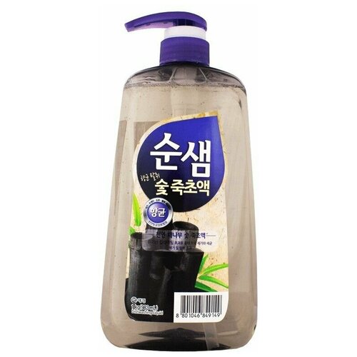 Средство для мытья посуды бамбуковый уголь Soonsaem Bamboo Charcoal 1000 гр