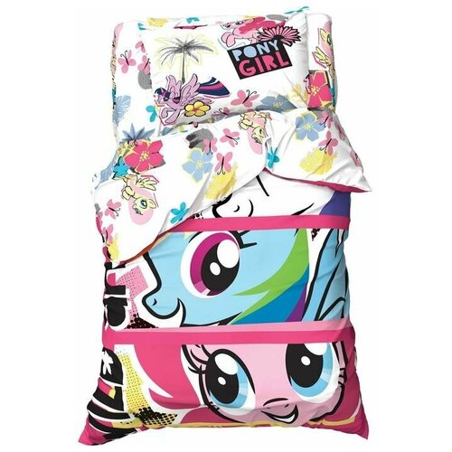 Hasbro Постельное бельё 1,5 сп Pony girl My Little Pony 143*215 см, 150*214 см, 50*70 см -1 шт