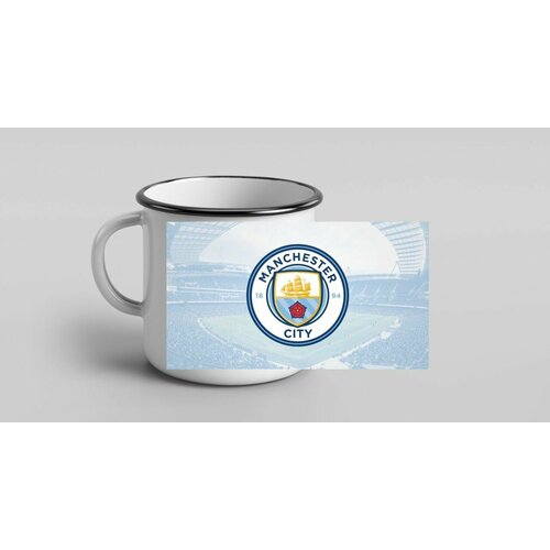Кружка GOODbrelok металлическая эмалированная Манчестер Сити, Manchester City - 0004