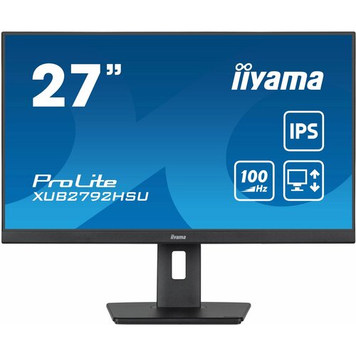 Монитор Iiyama 27" ProLite XUB2792HSU-B6 черный IPS LED 0.4ms 16:9 HDMI M/M матовая HAS Piv 1300:1 250cd 178гр/178гр 1920x1080 115Hz DP FHD USB 5.7кг