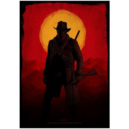 Постер / Плакат / Картина Red Dead Redemption. Бандит 40х50 см в подарочном тубусе