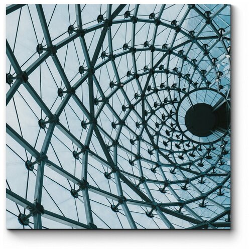 Модульная картина Стеклянный купол бизнес-центра 50x50