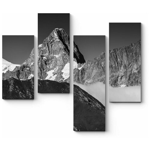 Модульная картина Величественные горы 104x98