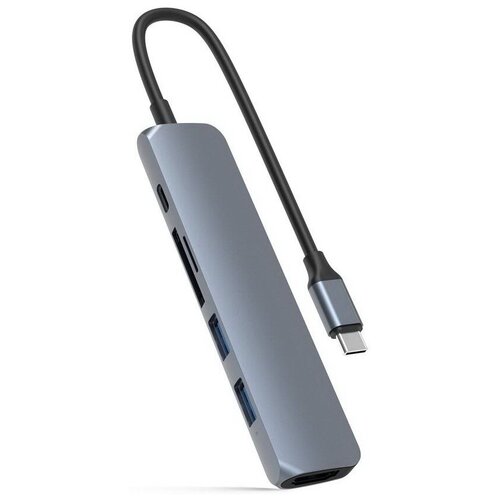 Мульти Хаб HyperDrive BAR 6-in-1 USB-C Hub серый космос (HD22E-GRAY)