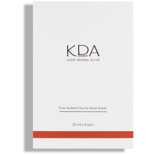 Маска для лица тканевая KDA осветляющая питательная с ниацинамидом 25 мл x 5 шт